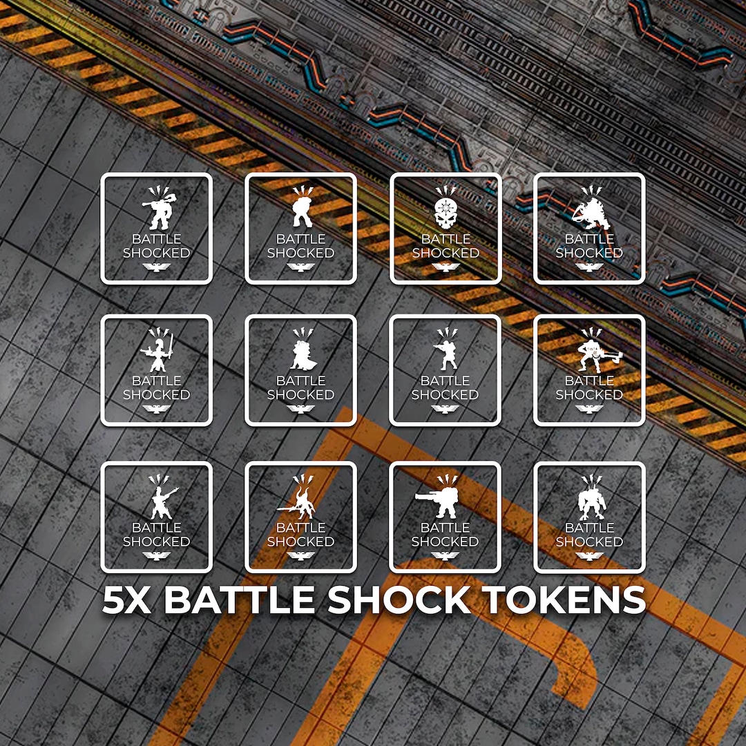 Warhammer 10th Ed Battle Shock Tokens Flexible Durable Polymer - Etsy