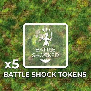 Warhammer 10th Ed Battle Shock Tokens - Flexible Durable Polymer - Etsy