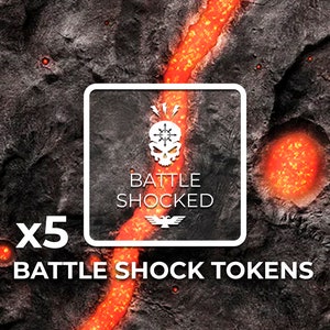 Warhammer 10th Ed Battle Shock Tokens - Flexible Durable Polymer - Etsy