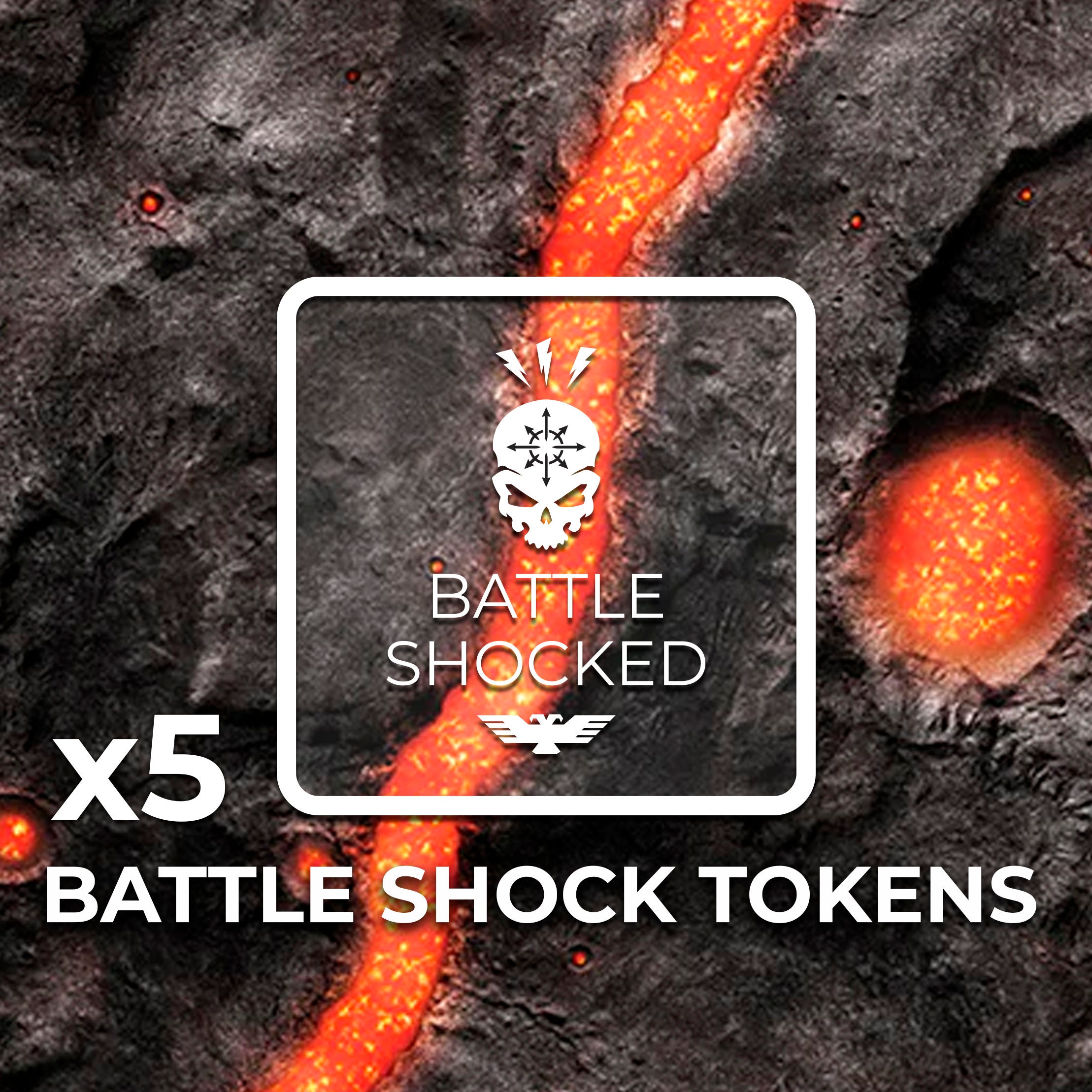 Warhammer 10th Ed Battle Shock Tokens Flexible Durable Polymer - Etsy