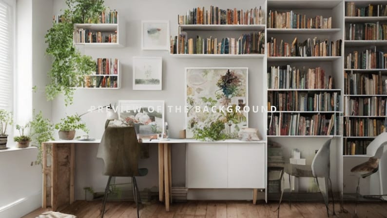 Home Office: 12 Chic Virtual Backgrounds for Casual Workspaces for ...
