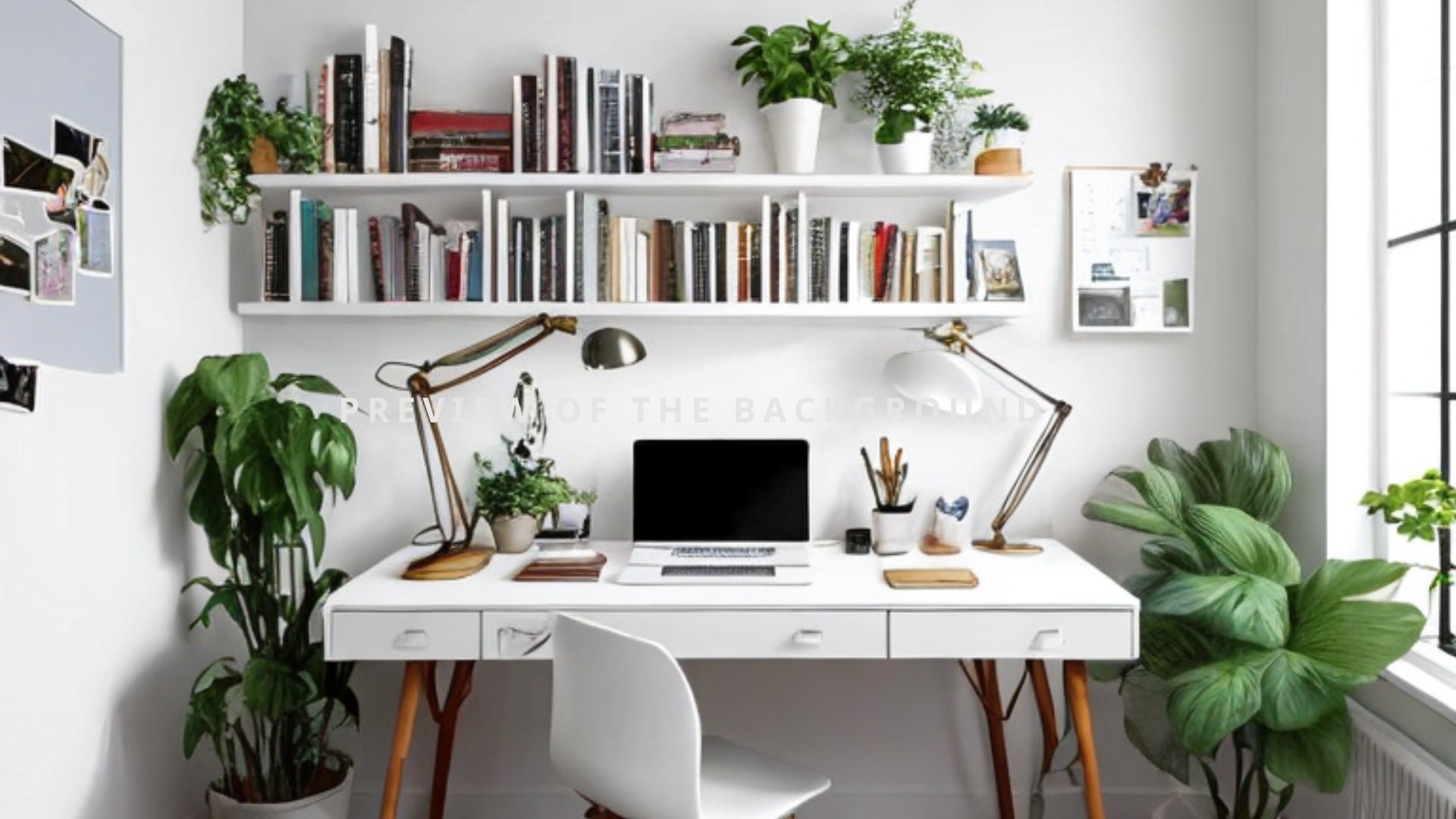 Home Office: 12 Chic Virtual Backgrounds for Casual Workspaces for ...