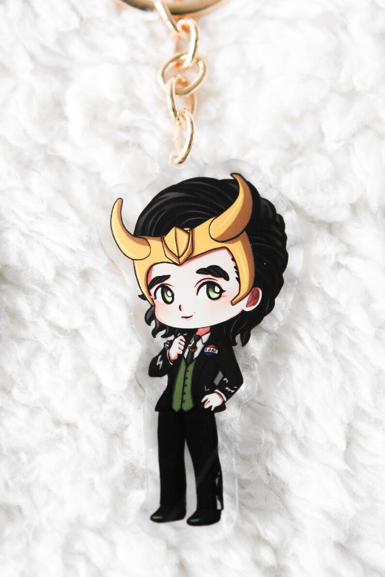 Loki Keychain God of Mischief Acrylic 5 Variants - Etsy