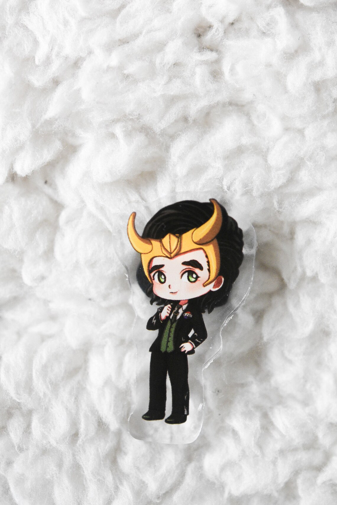 Loki Pin God of Mischief Acrylic 5 Variants - Etsy
