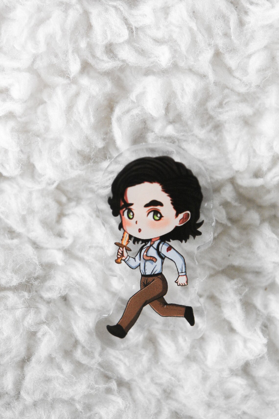 Loki Pin God of Mischief Acrylic 5 Variants - Etsy