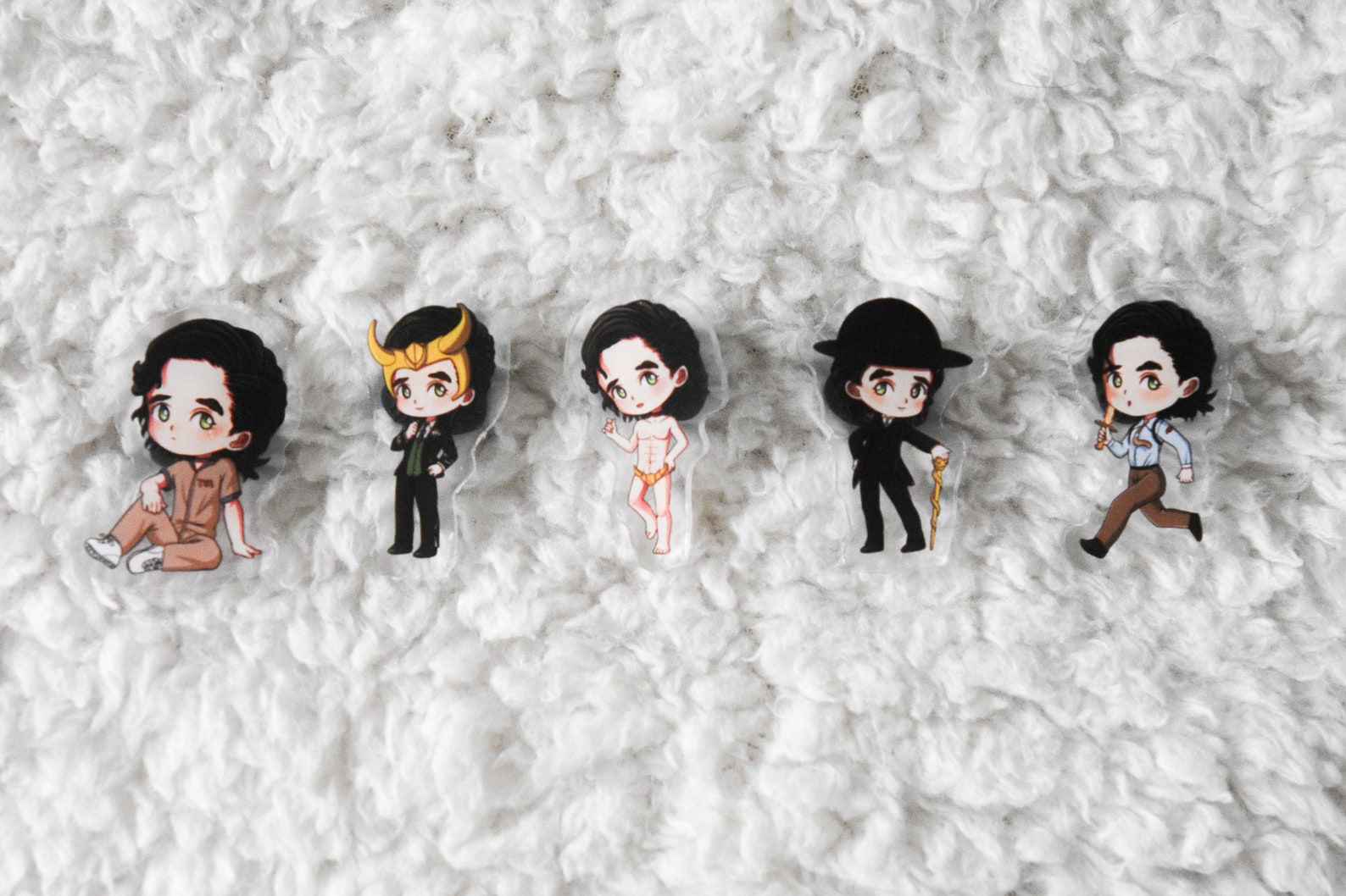 Loki Pin God of Mischief Acrylic 5 Variants - Etsy