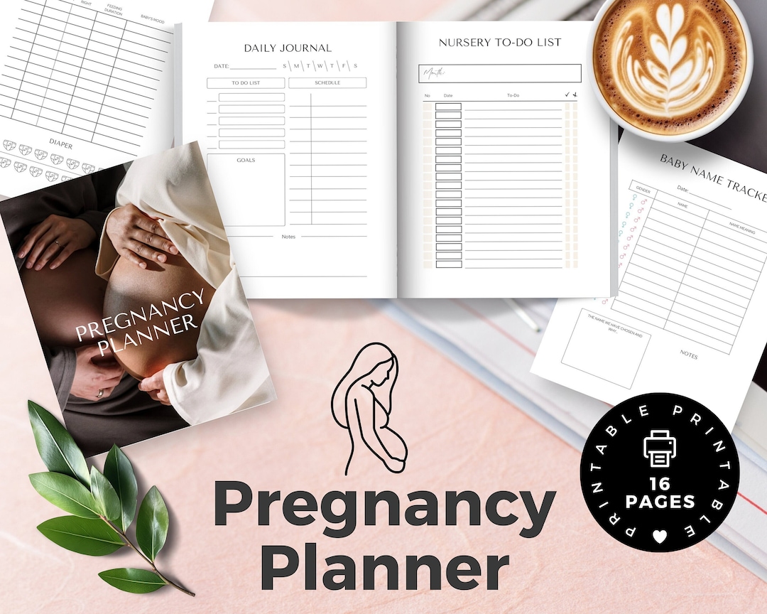 Printable Pregnancy Planner Journal to Do List Health - Etsy