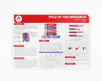 A0 Landscape Academic Poster Template in Powerpoint - Etsy