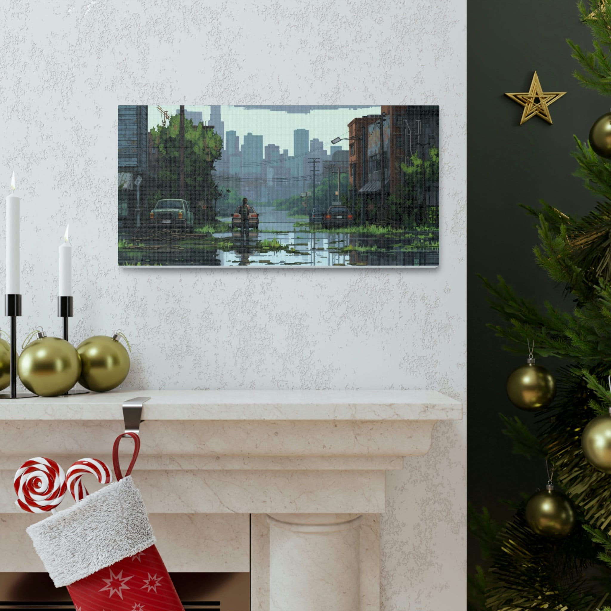 The Last of Us Low Resolution Pixel Art Canvas - Etsy