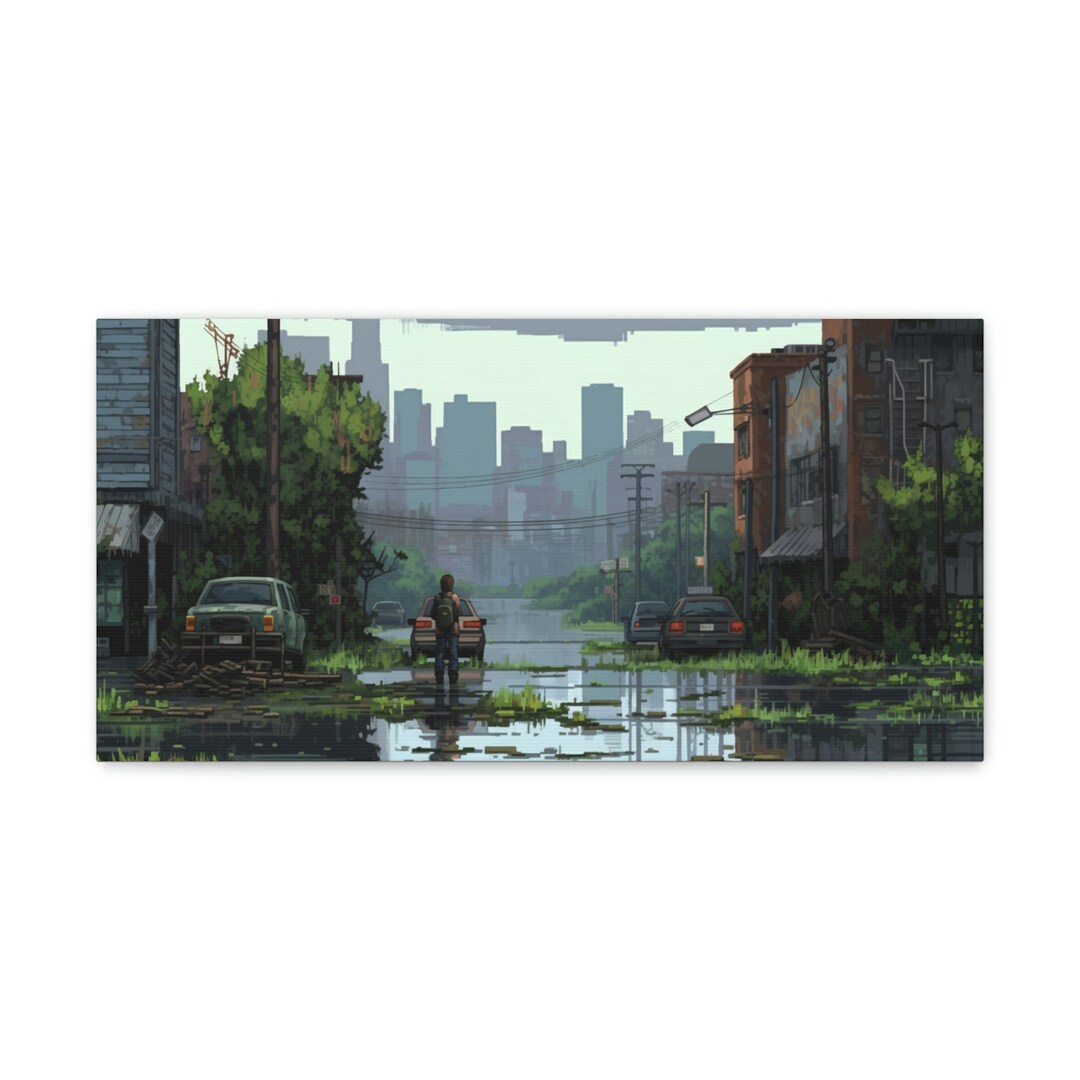 The Last of Us Low Resolution Pixel Art Canvas - Etsy