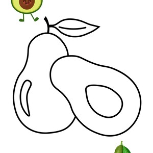 Cute and Engaging Printable Digital Fruit Coloring Book 30 Pages A4 ...