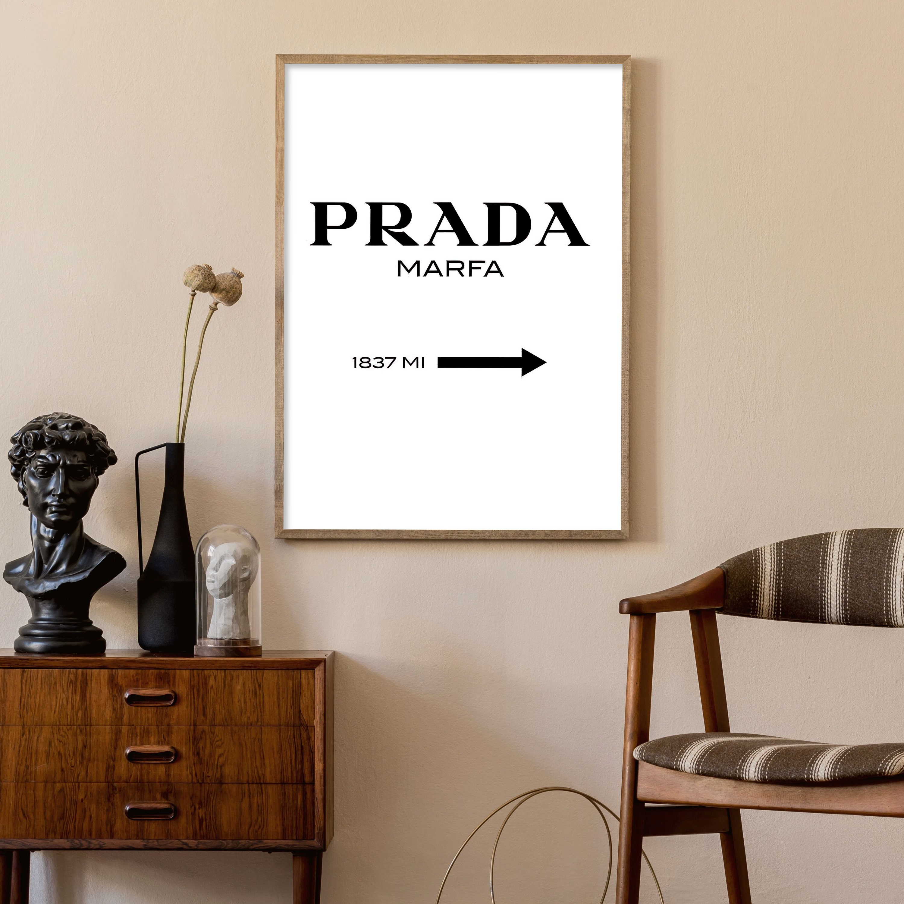 Prada Wall Art Prada Wall Decor Printable Prada Design Etsy