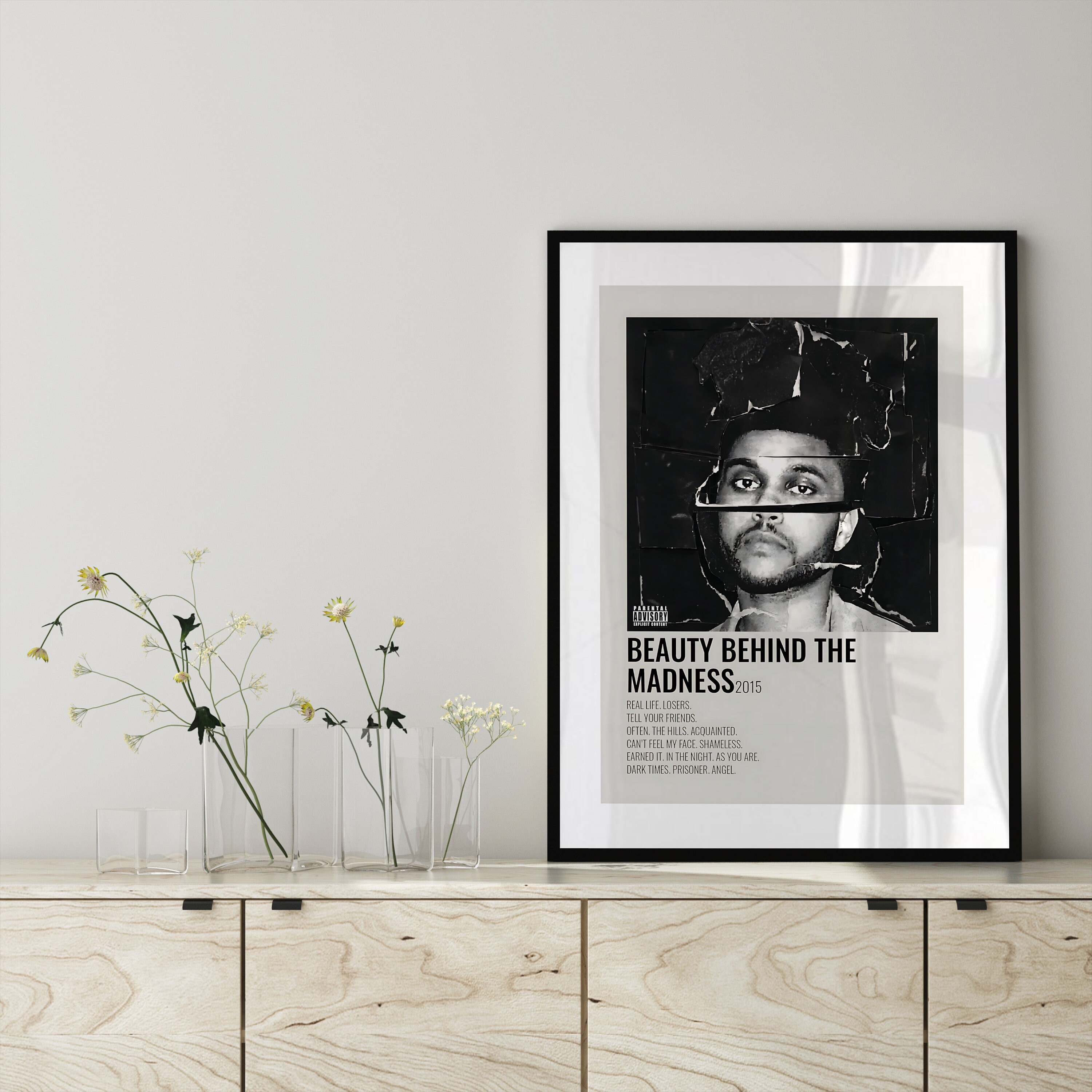 Weeknds frame art, Weeknds wall art, Weeknds poster art, Album cover ...