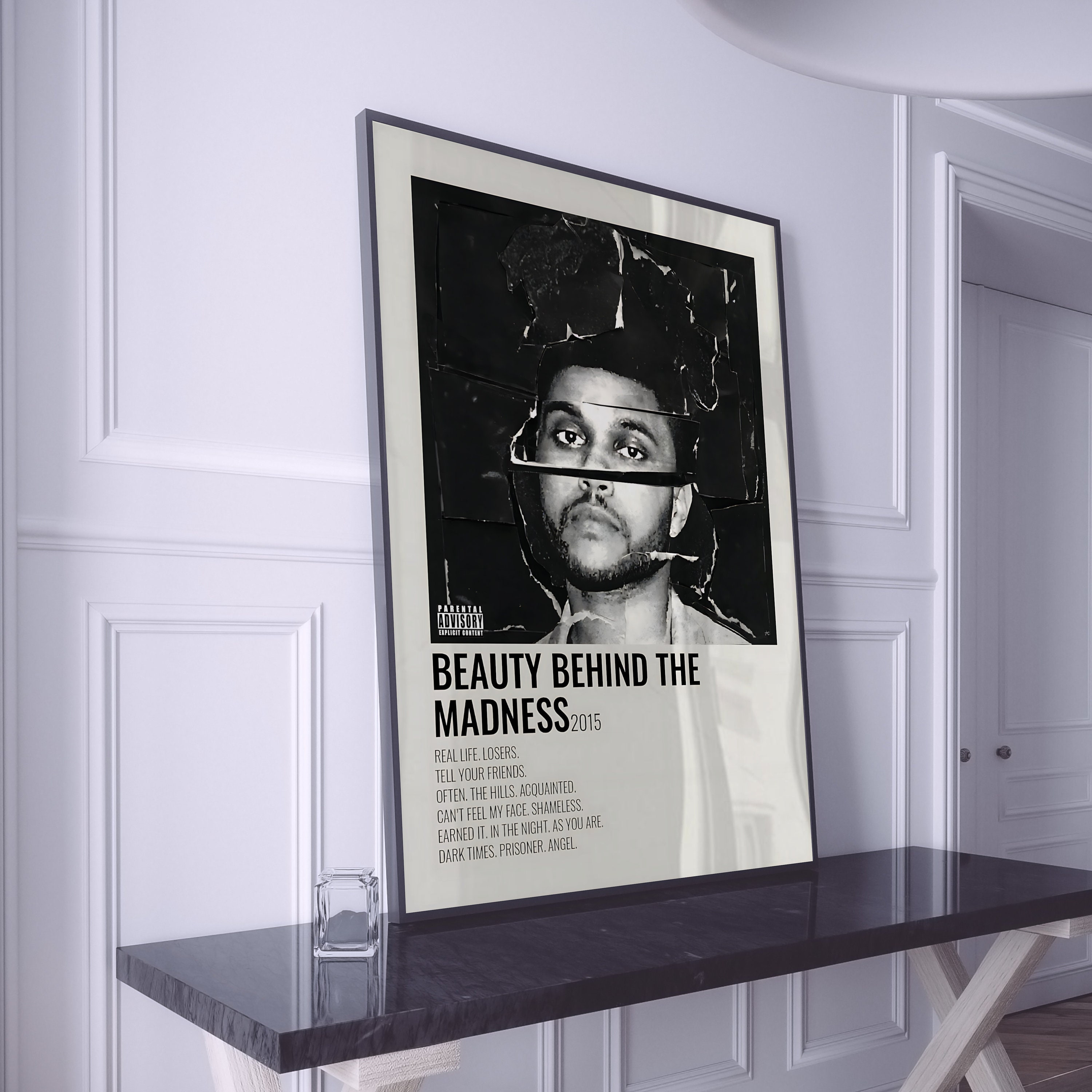 Weeknds frame art, Weeknds wall art, Weeknds poster art, Album cover ...