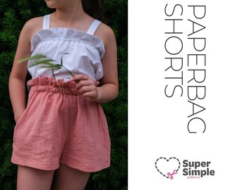 Seaside Shorts PDF Sewing Pattern: Girls English - Etsy