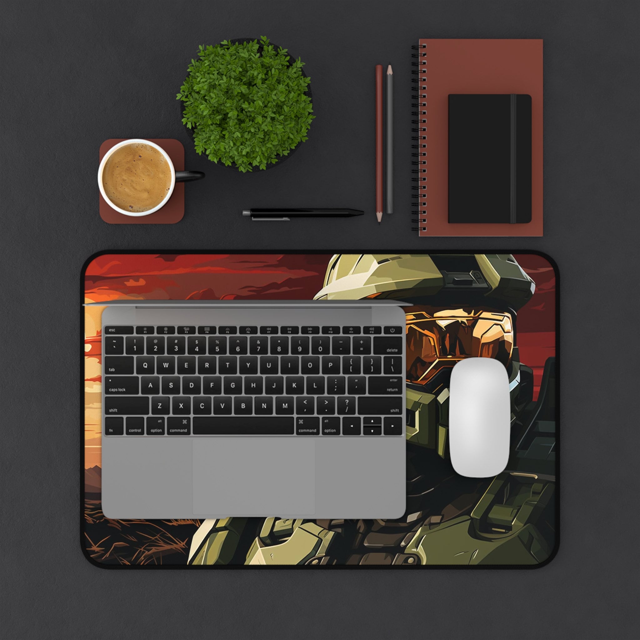 The Master Chief Halo Desk Mat for Gamers Halo Gaming Set up - Etsy