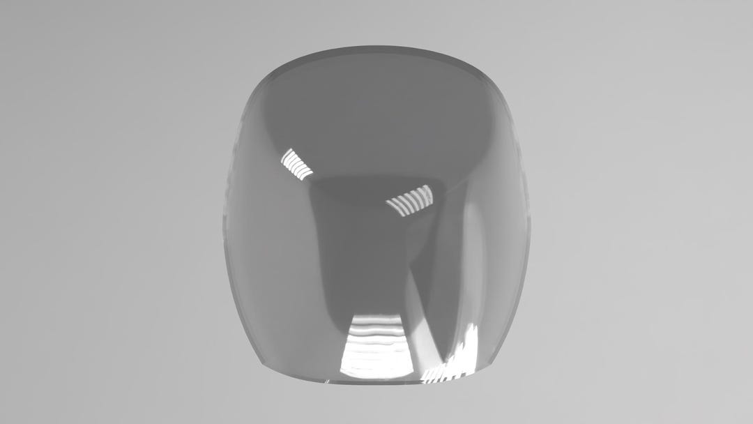 Zillionross Protogen Fursuit Visor – 3 Mm Dyed PETG Plastic Cosplay ...