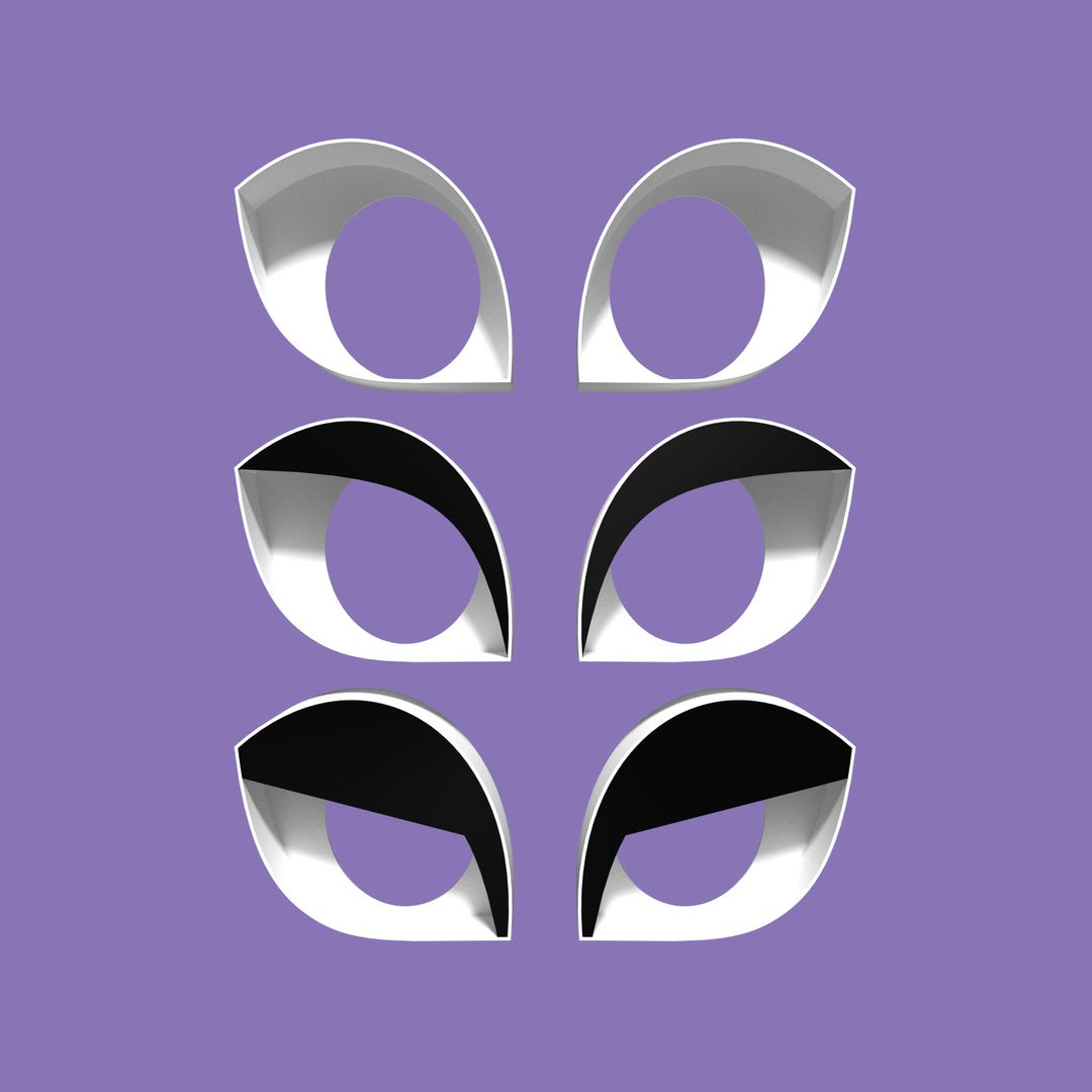 Kemono Fursuit Eye Blanks: 3D Printed PLA+ DIY Cosplay Eyes - Etsy