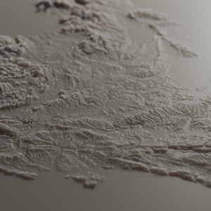 3D Printed Resin Topology Map of the UK | World’s Highest Resolution ...