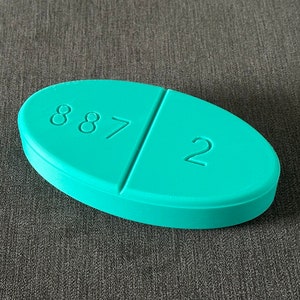 Giant Estradiol Pill 2mg 3D Printed Trans LGBTQ 150mm - Etsy