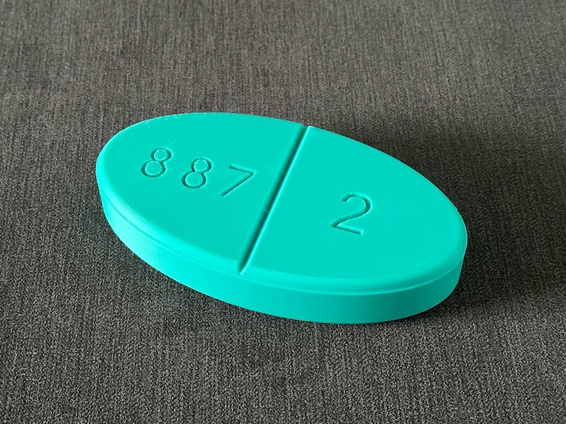 Giant Estradiol Pill 2mg 3D Printed Trans LGBTQ - Etsy