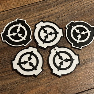 SCP Logo Keychain 3D Printed - Etsy