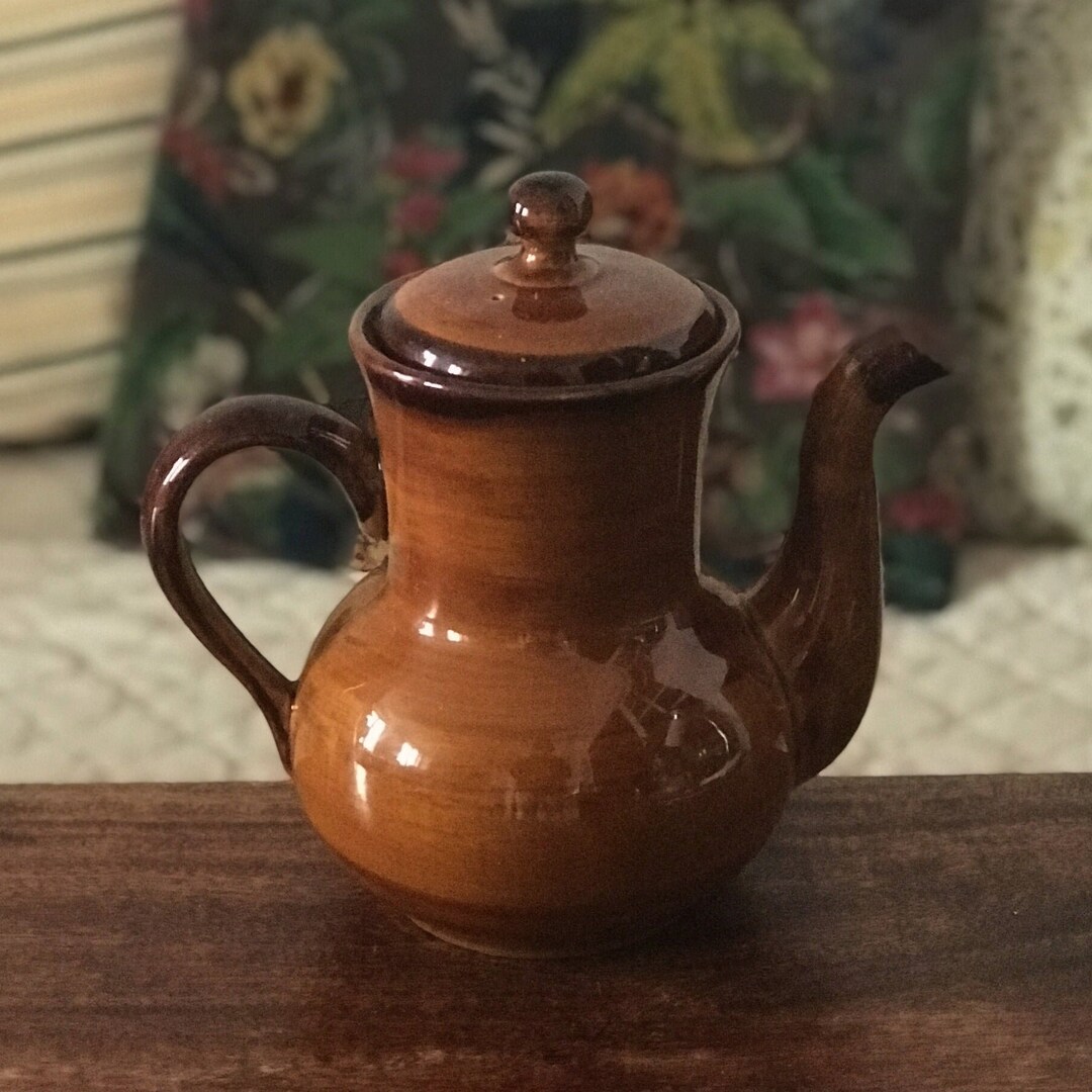 Large 70s Brown Ceramic Coffee Maker From St Clément - Etsy
