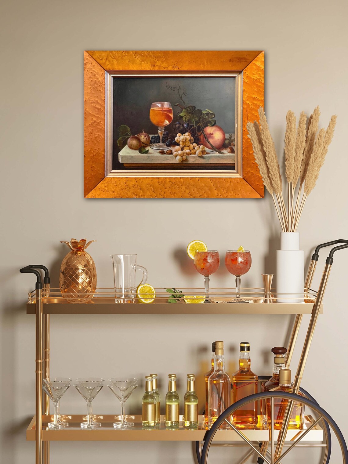 Original Antique Oil Painting Still Life, Circle of JOHANN WILHELM ...