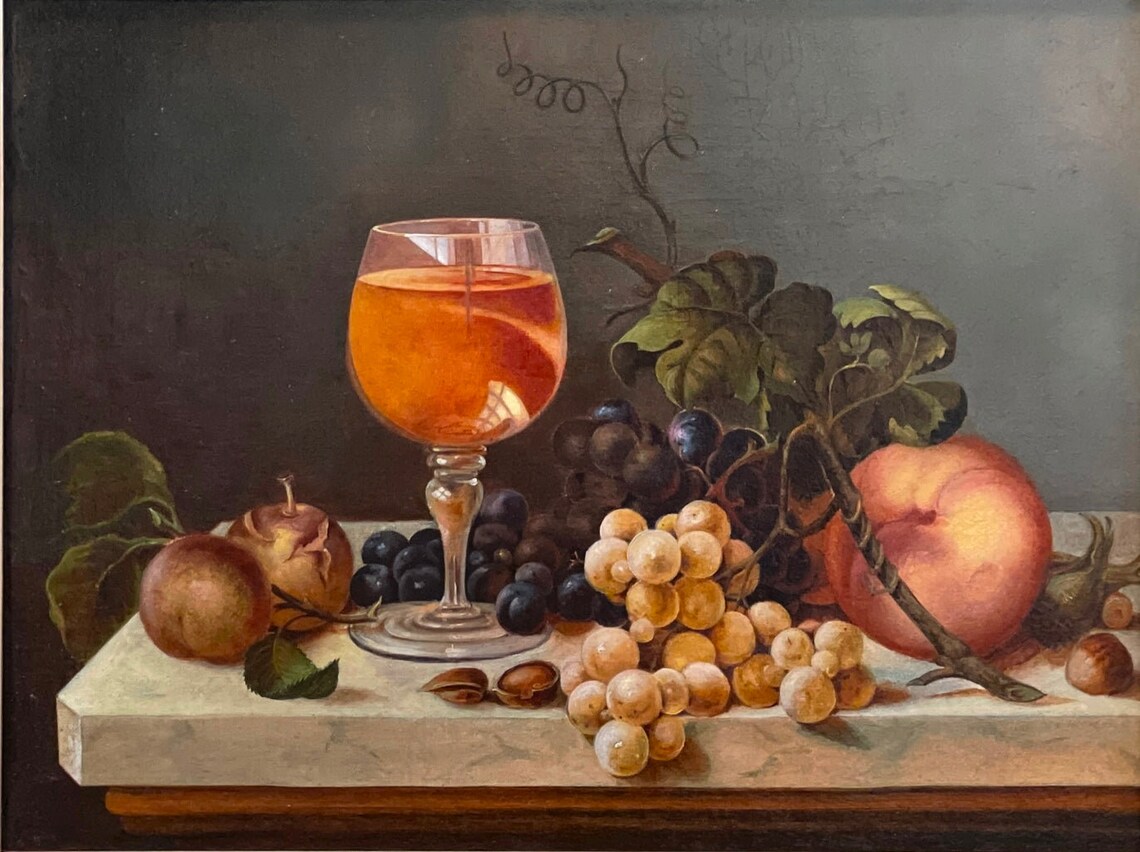 Original Antique Oil Painting Still Life, Circle of JOHANN WILHELM ...