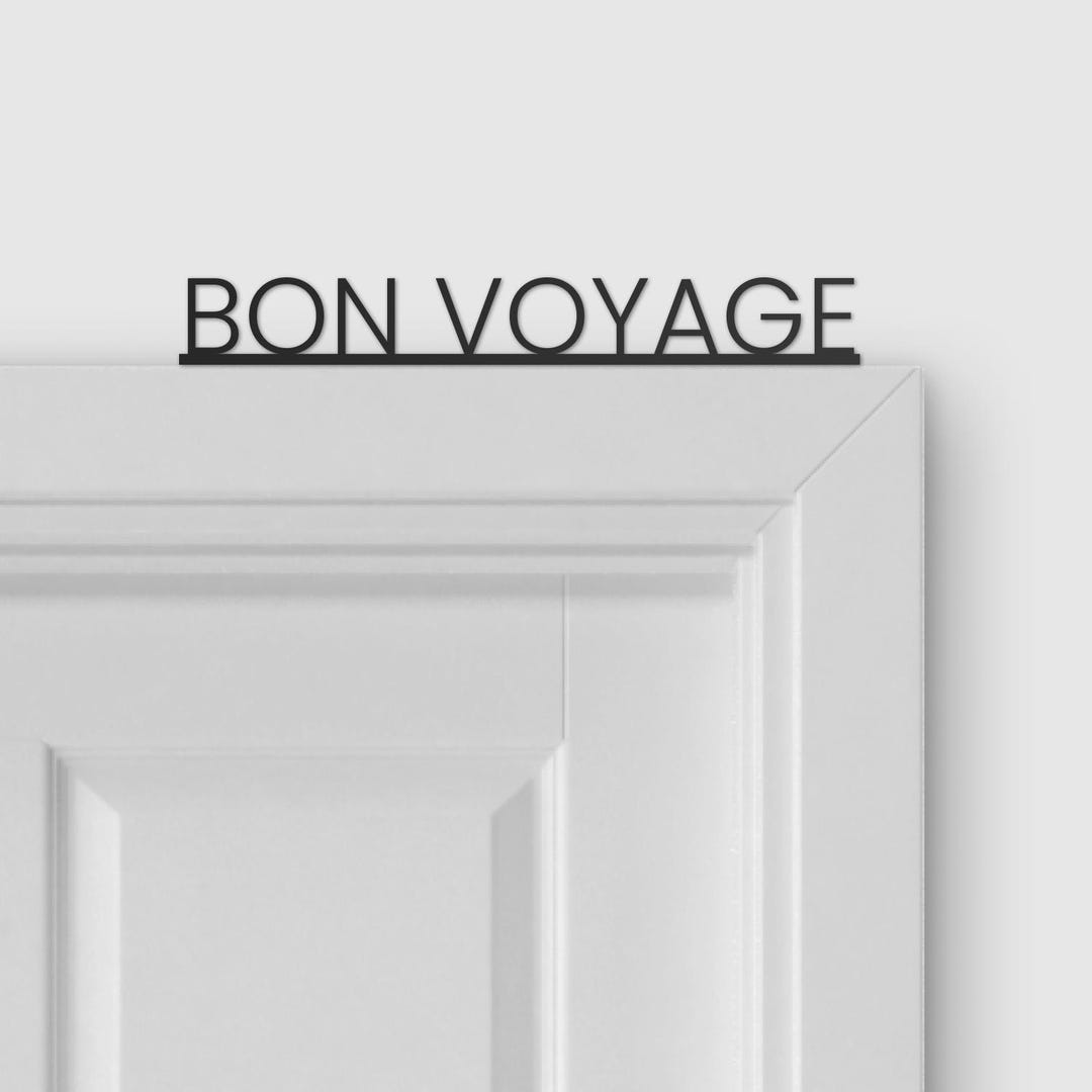 BON VOYAGE Door Topper and Door Tag - Etsy
