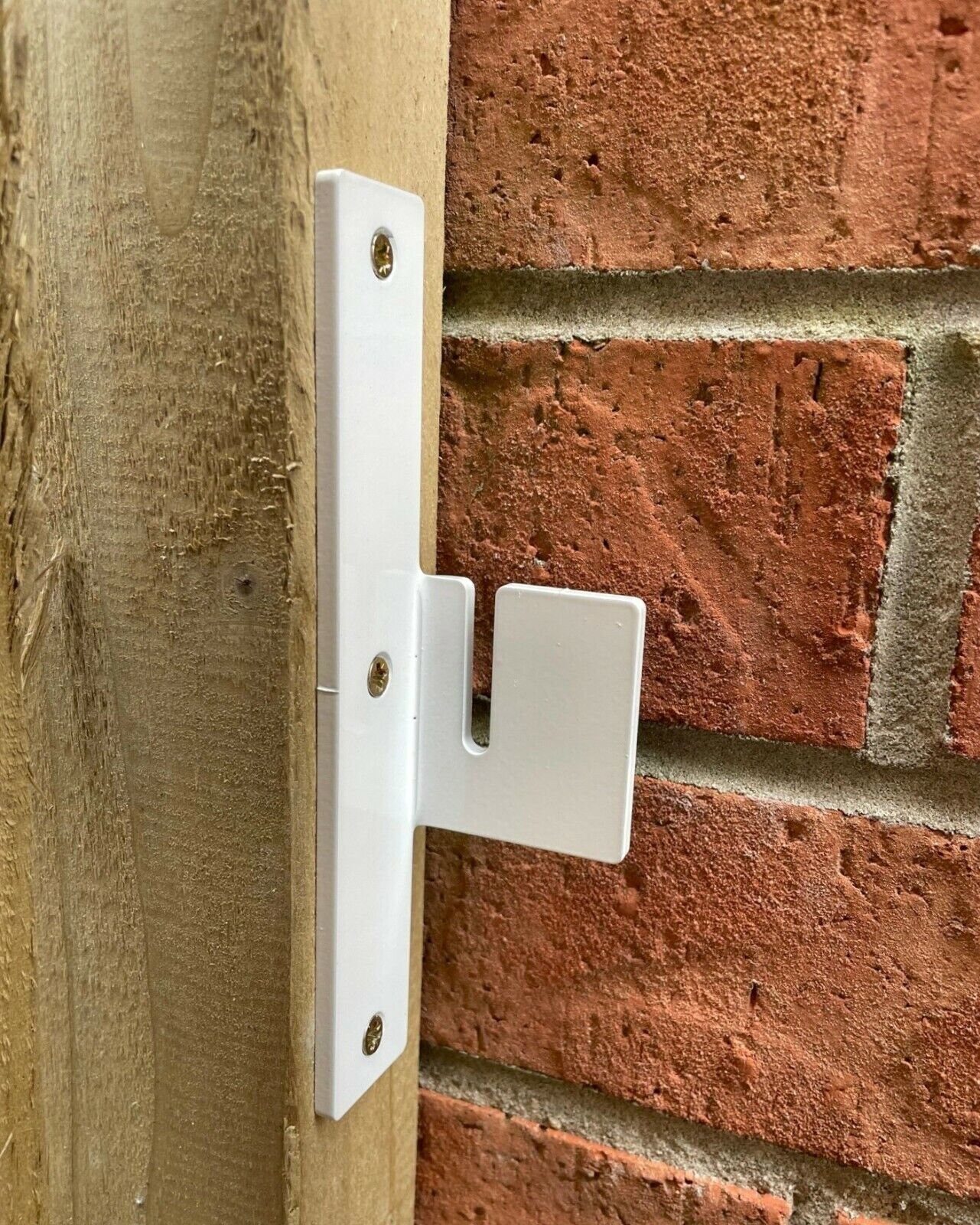 90cm Security Door Bar and Folded Face Fixing Brackets Fixing Screws ...