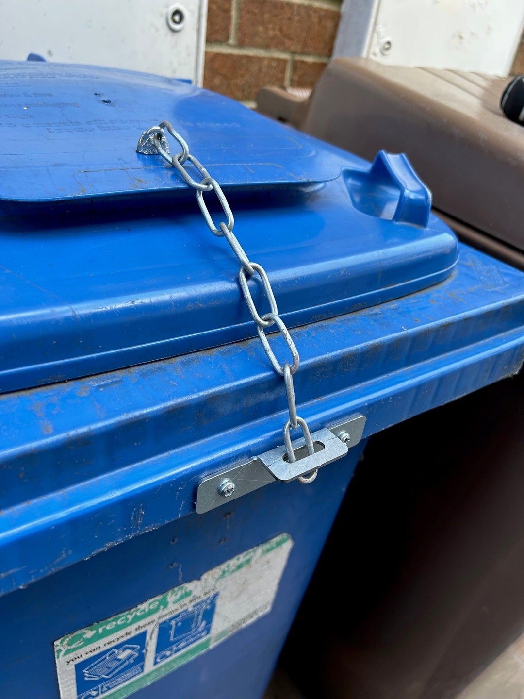 Wheelie Bin Chain Lid Lock No Padlock Included - Etsy UK