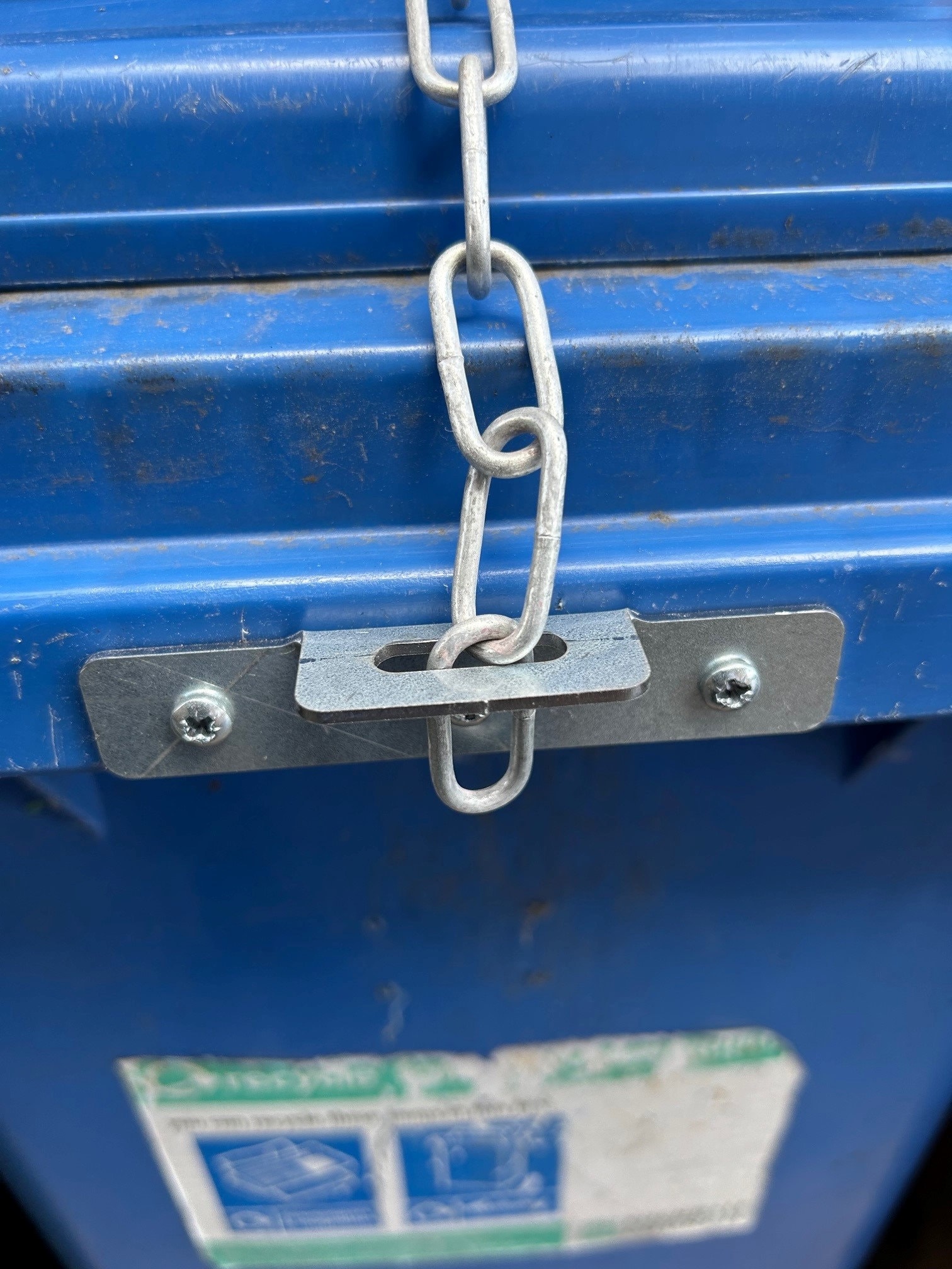 Wheelie Bin Chain Lid Lock No Padlock Included - Etsy UK
