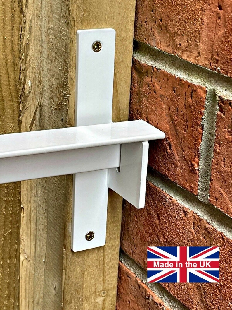 90cm Security Door Bar and Folded Face Fixing Brackets Fixing Screws ...