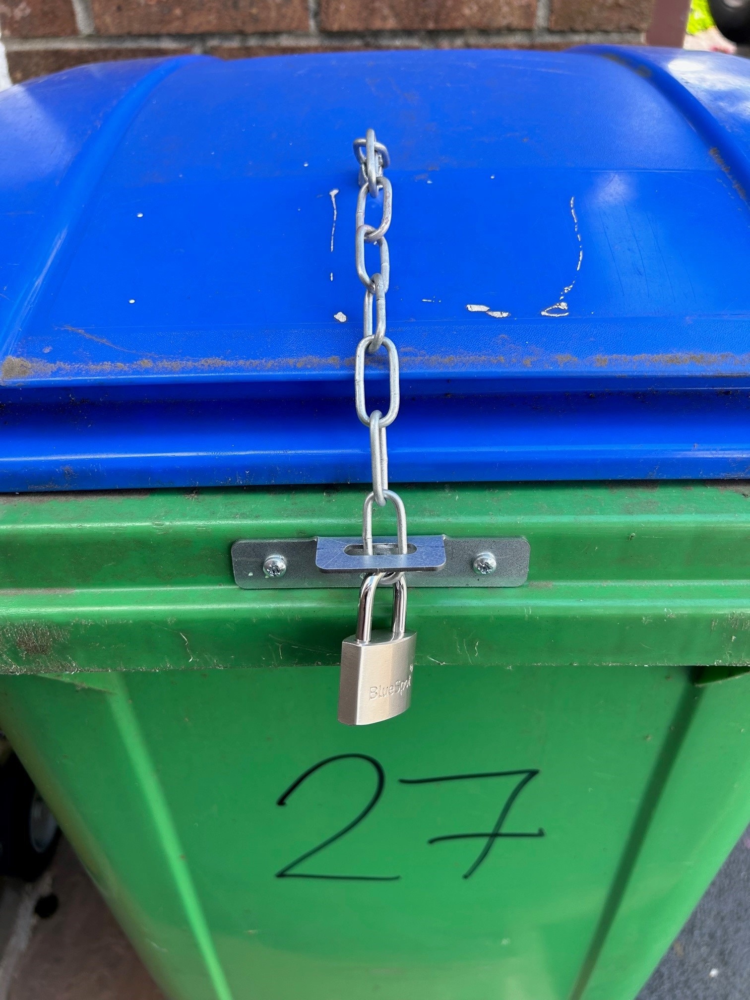 Wheelie Bin Chain Lid Lock No Padlock Included - Etsy UK