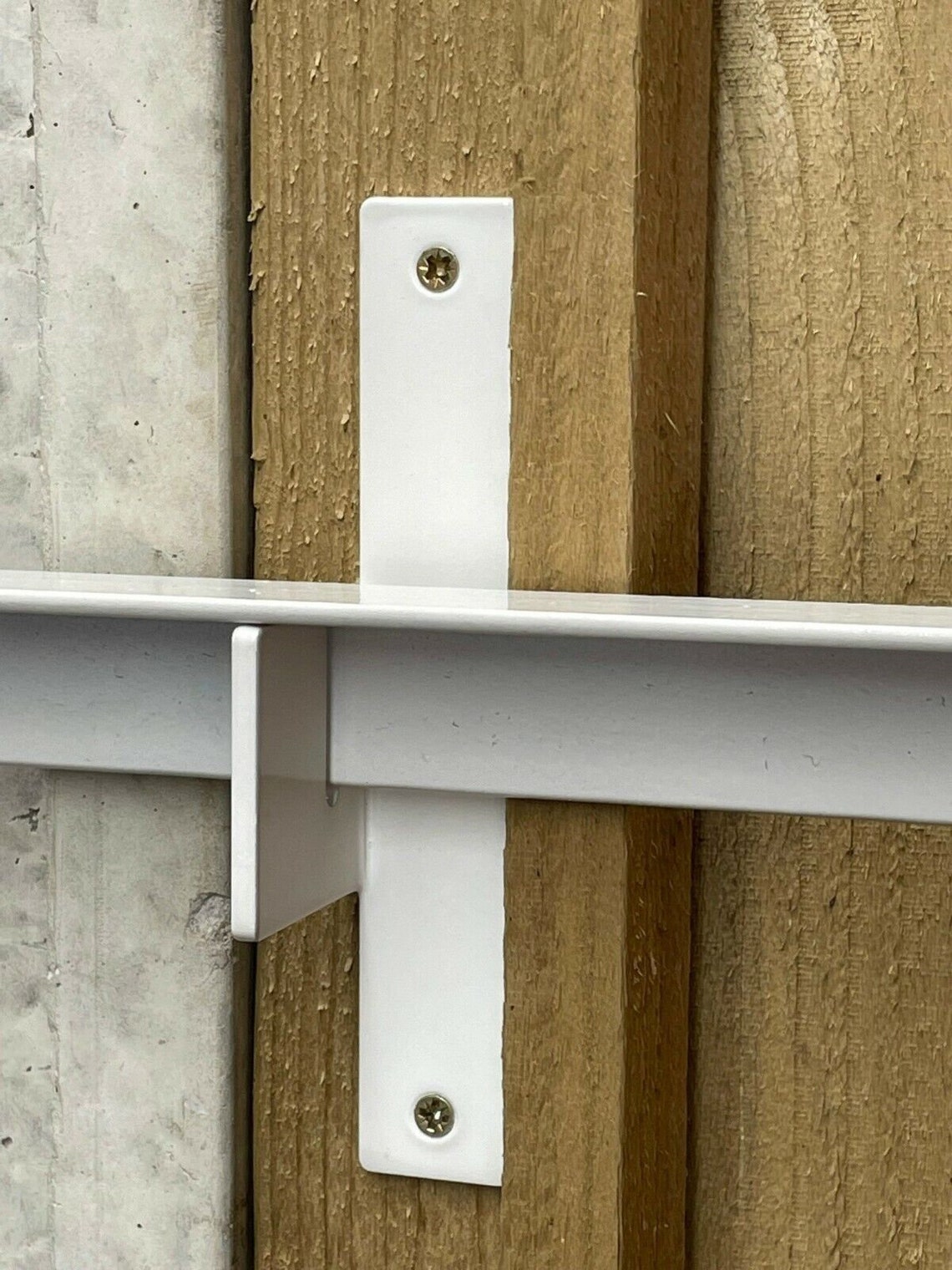 90cm Security Door Bar and Folded Face Fixing Brackets Fixing Screws ...