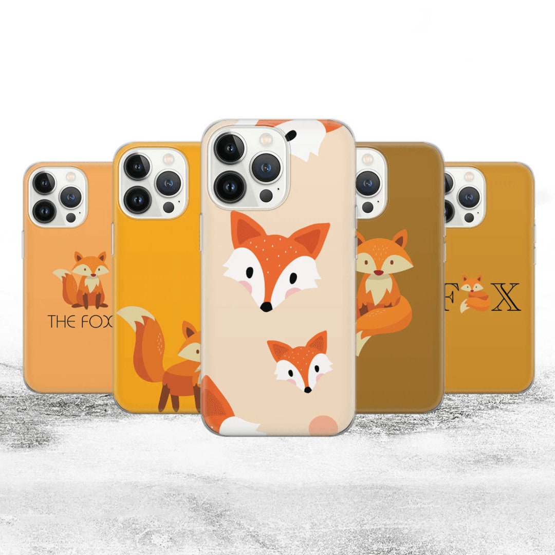 Cute Fox Phone Case Wildlife Cover for iPhone 16 Pro, 15, 14, 13, 12 ...