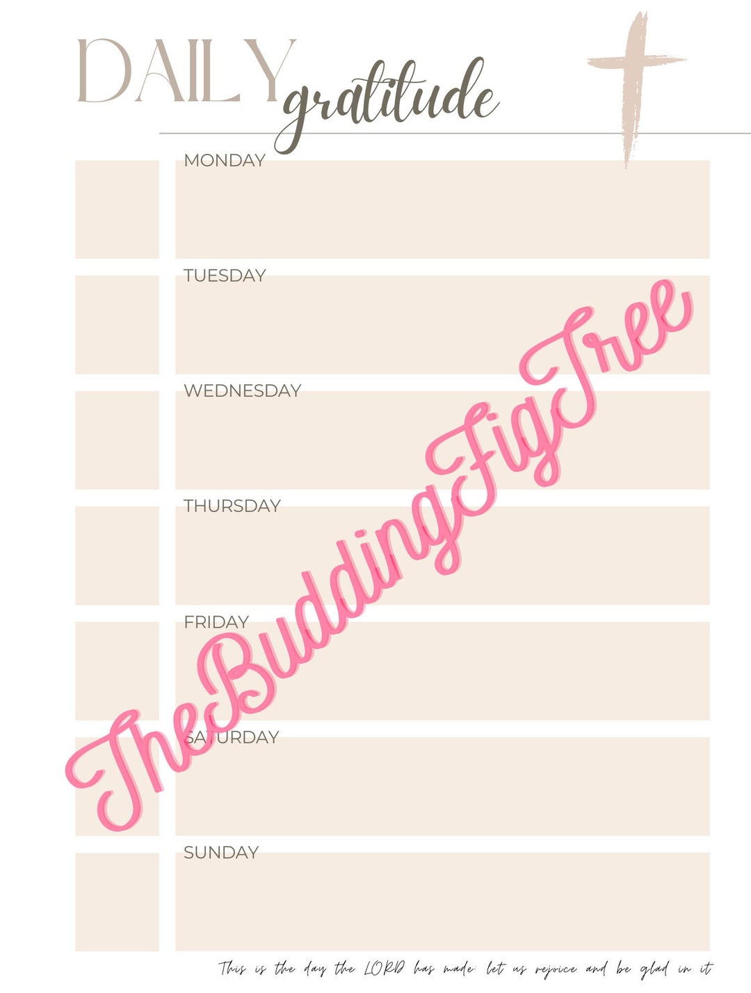 A4 Weekly Christian Gratitude Journal - Etsy