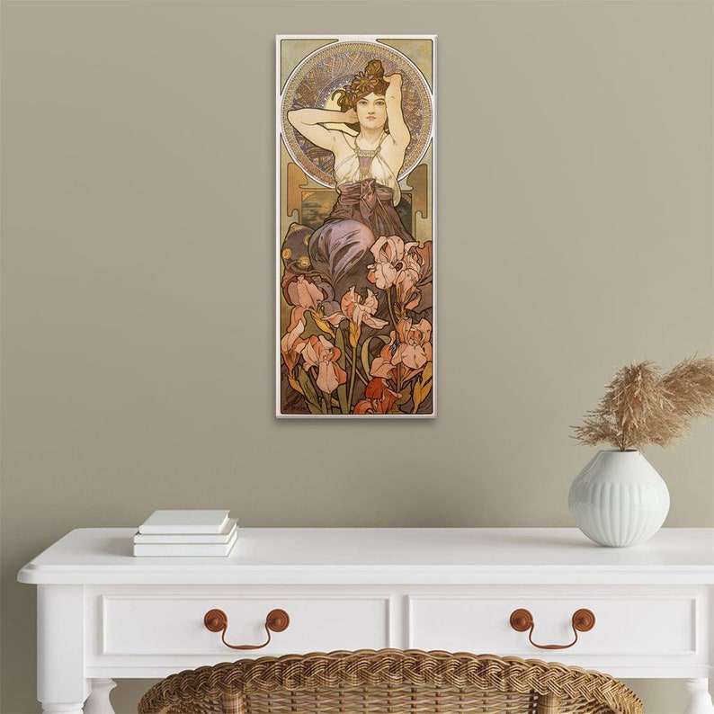 Amethyst by Alphonse Mucha Canvas Wall Art - Etsy