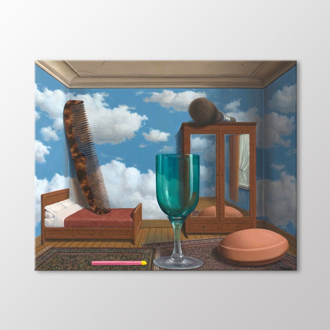 Personal Values by Rene Magritte Canvas Wall Art - Etsy