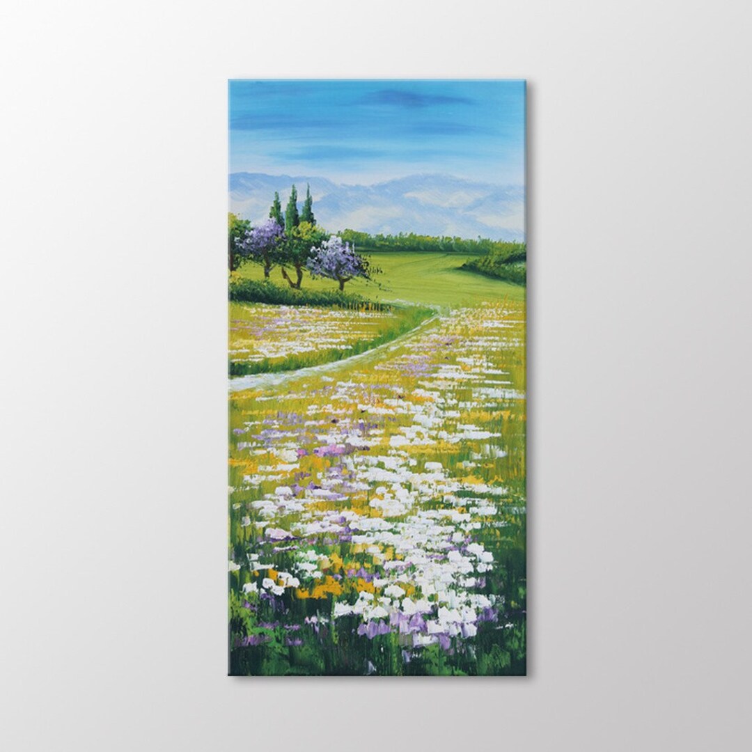 Spring Flowers Canvas Wall Art - Etsy