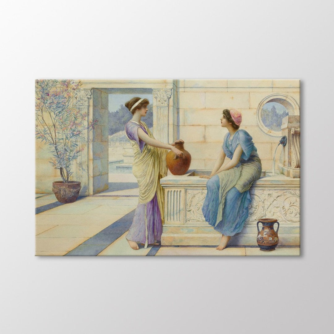 Allegory of Spring by Henry Ryland Canvas Wall Art - Etsy