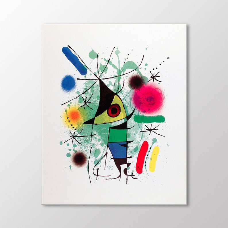 The Singing Fish by Joan Miro, Abstract Canvas Art Print - Etsy