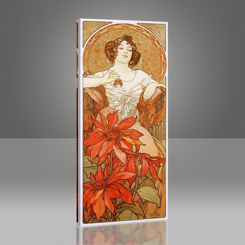Ruby by Alphonse Mucha Canvas Wall Art - Etsy