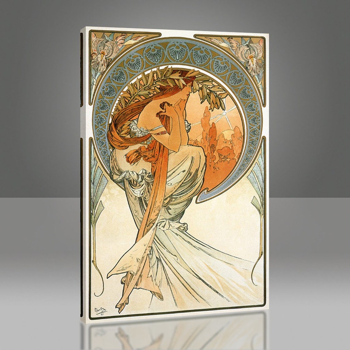 Poetry by Alphonse Mucha Canvas Wall Art - Etsy