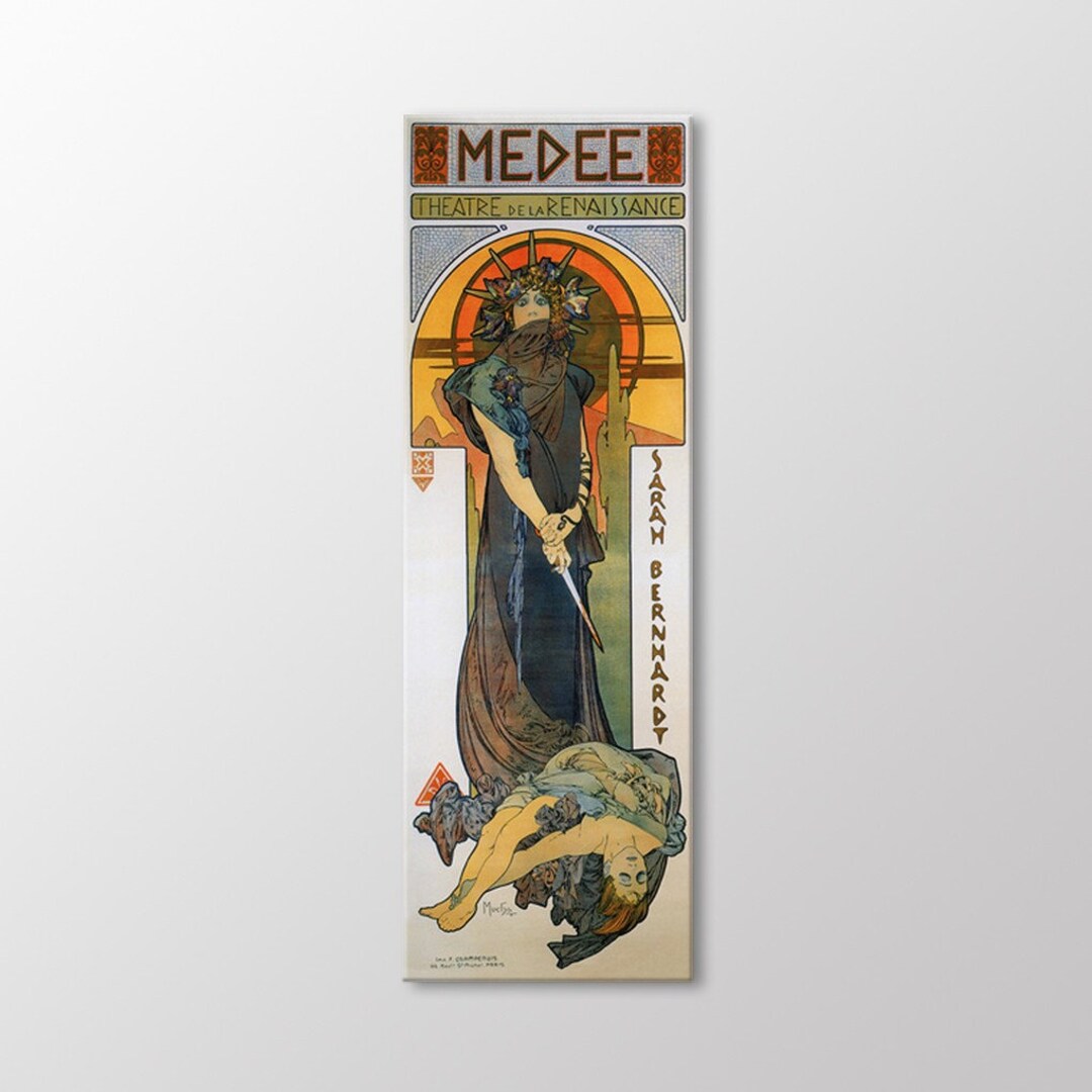 Medee by Alphonse MUCHA Canvas Wall Art - Etsy