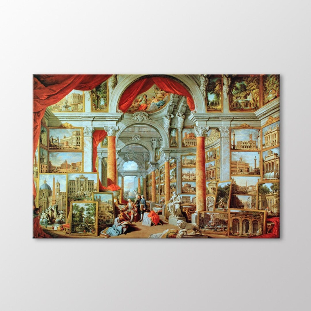 Picture Gallery With Views of Modern Rome by Giovanni Paolo Panini ...