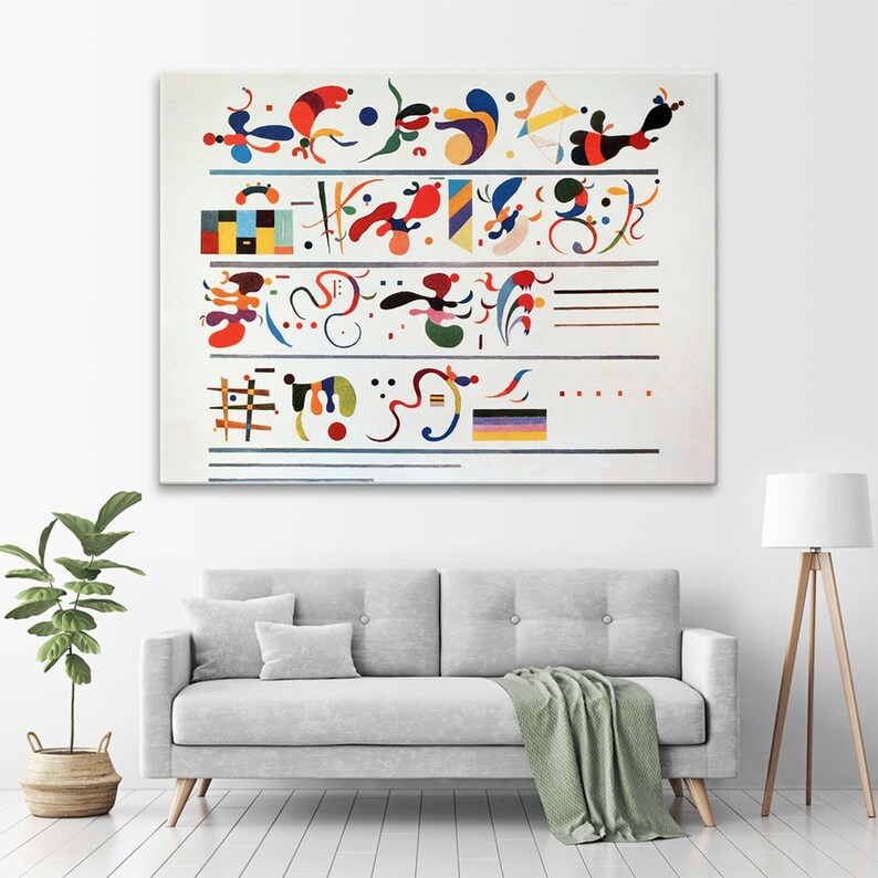 Kandinsky Succession Abstract Art Print, Ready to Hang Canvas - Etsy