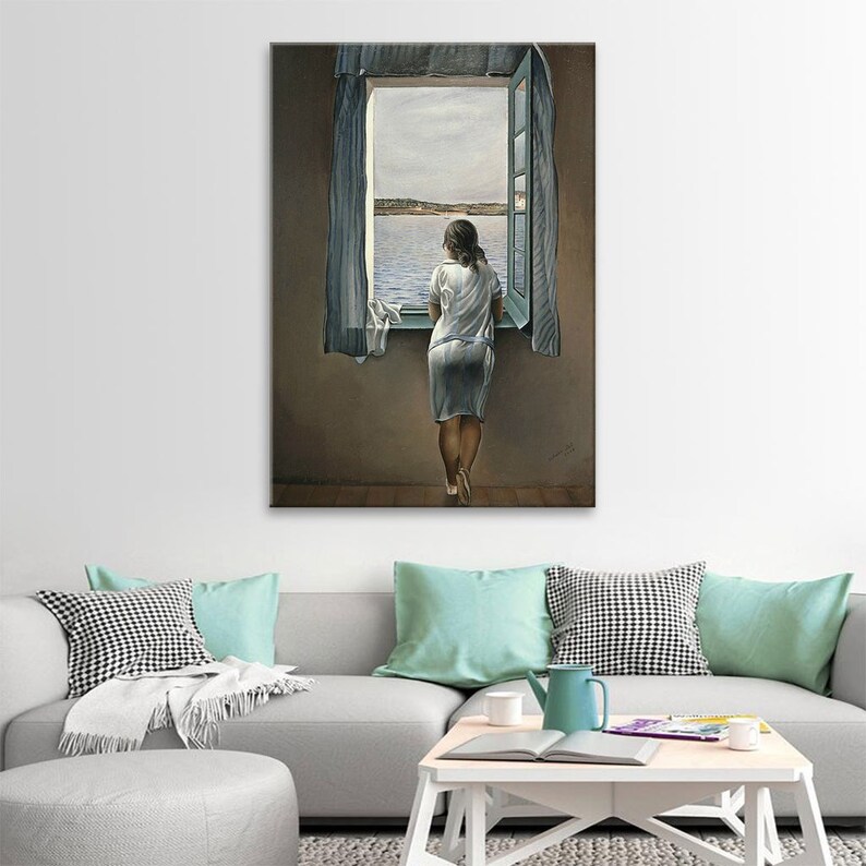 Woman at the Window by Salvador Dali Canvas Wall Art - Etsy