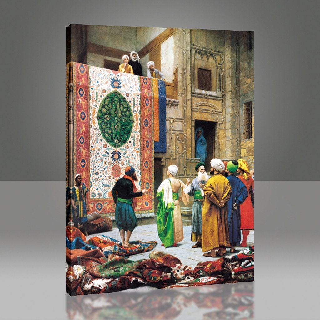 The Carpet Merchant Jean Leon Gerome, Old Carpet Seller Painting ...